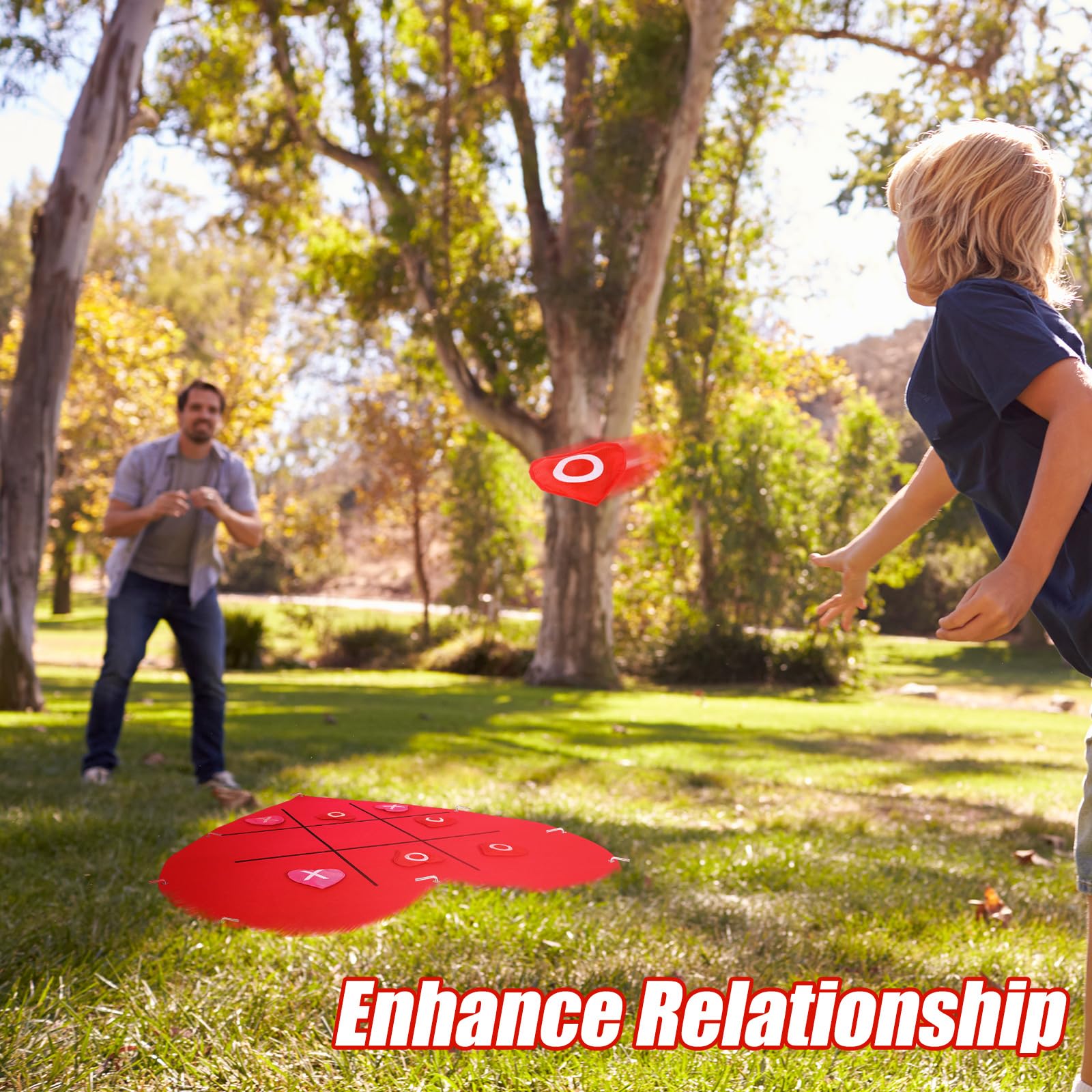 Snapklik.com : 3.28ft Valentines Day Tic Tac Toe Game Set Giant Bean ...