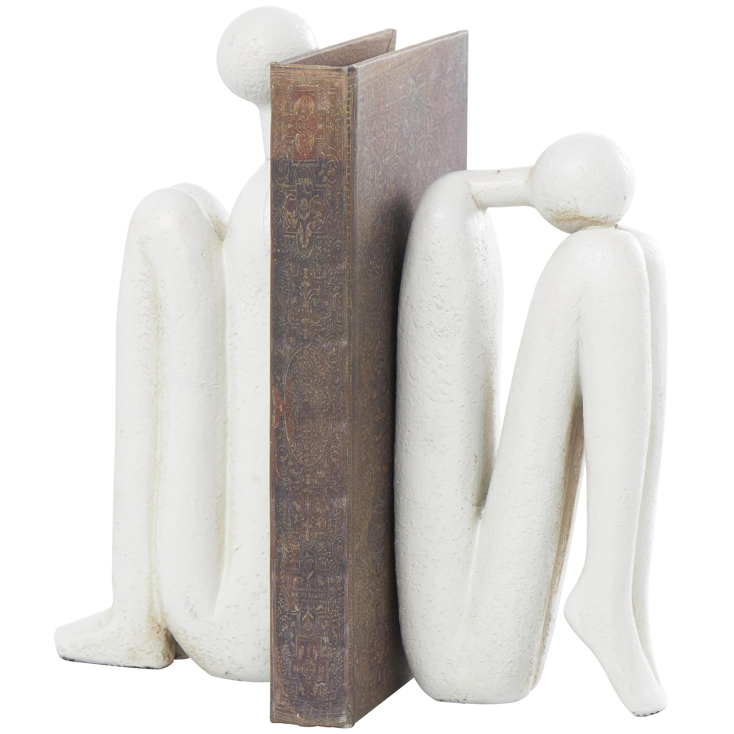 Snapklik.com : Deco 79 Polystone People Decorative Bookends Non Skid ...