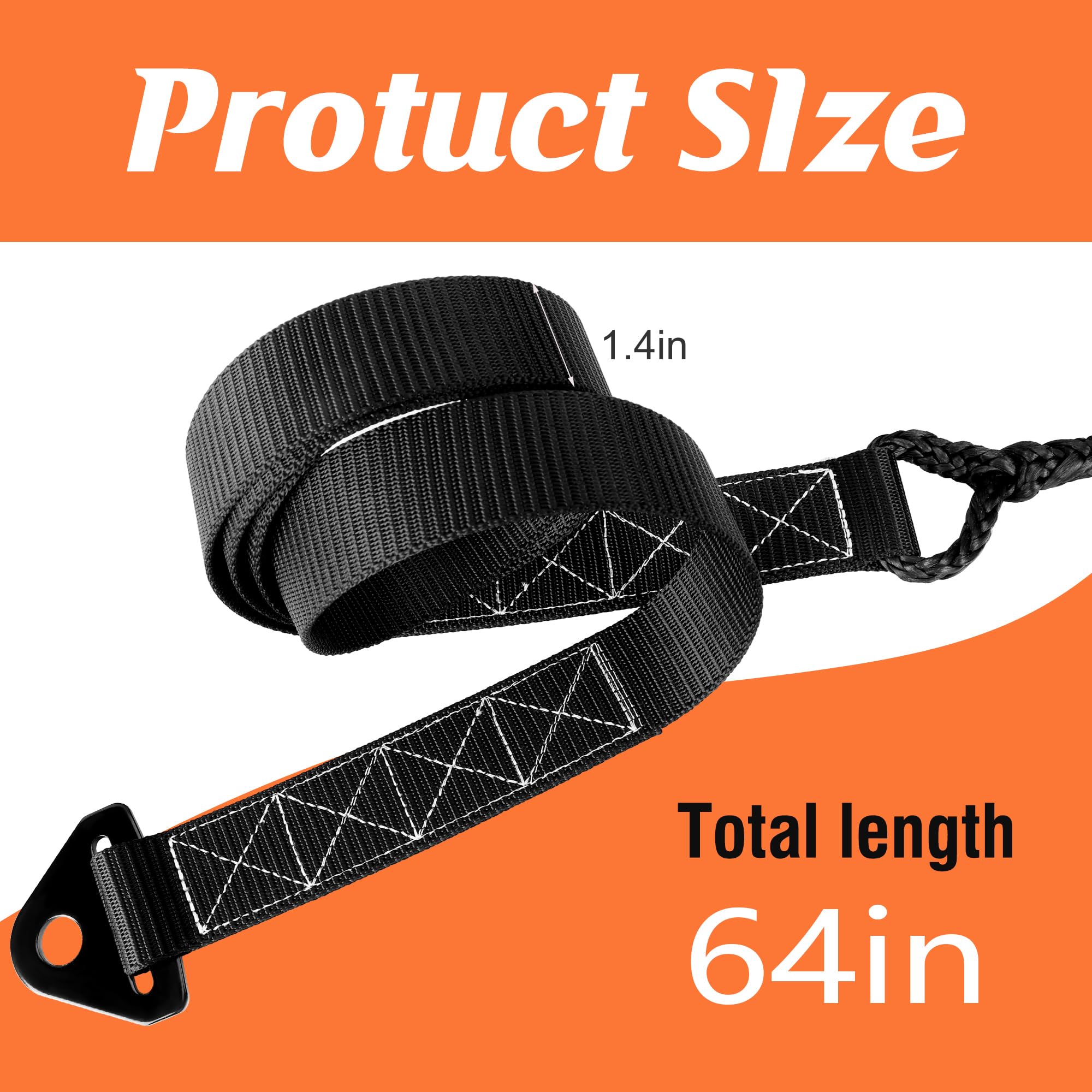 Heavy Duty Plow Accessory 64-inch ATV Plow Strap - 4800lb Heavy Duty ...
