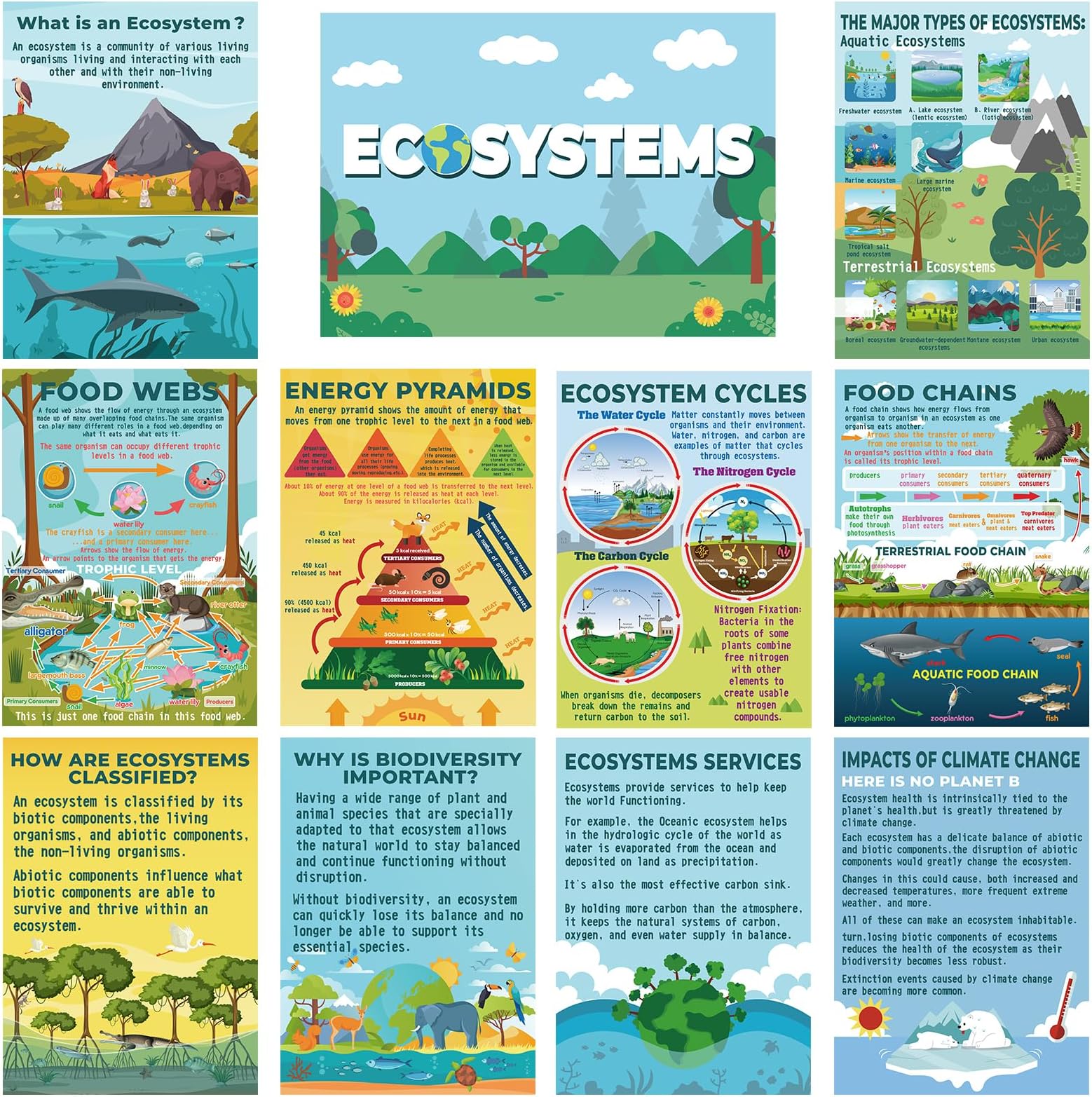 Amazon.com: Global Warming Effects - Classroom Science Poster: Prints ...