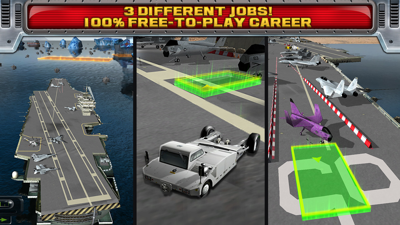 3D Airplane Parking Simulator Game - Real Aircraft Carrier Driving Test ...