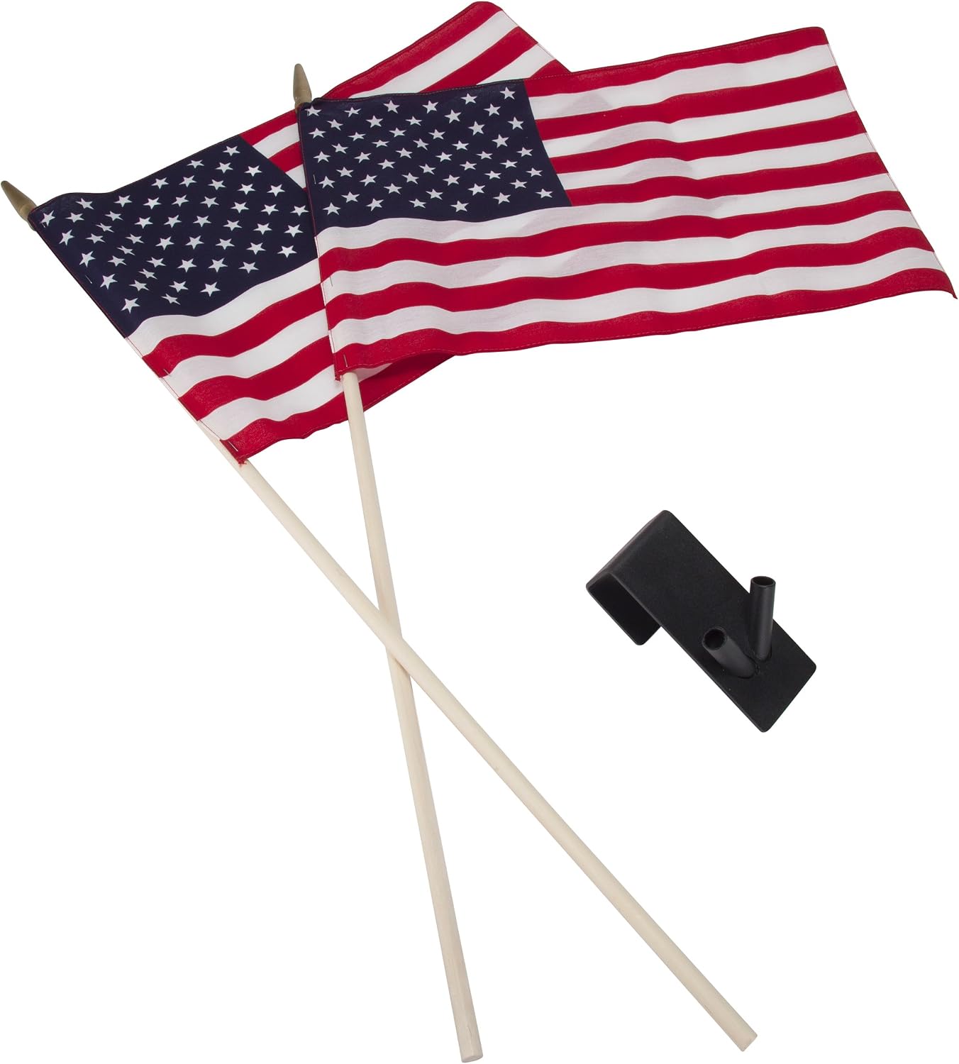 Amazon.com : MIDE Products 1FHB-1 Aluminum Double Flag Holder with ...