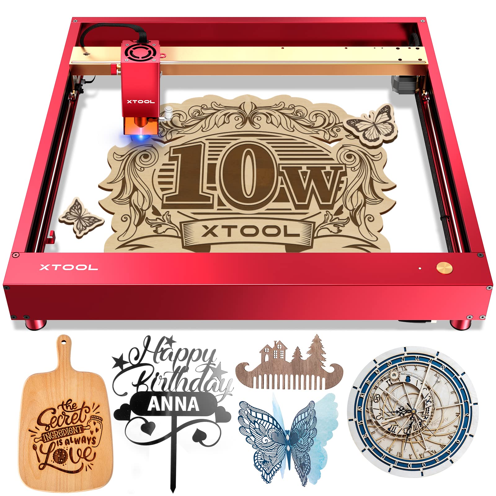 xTool D1 Pro Upgraded Laser Engraver, 10W Output Power DIY Laser Cutter ...