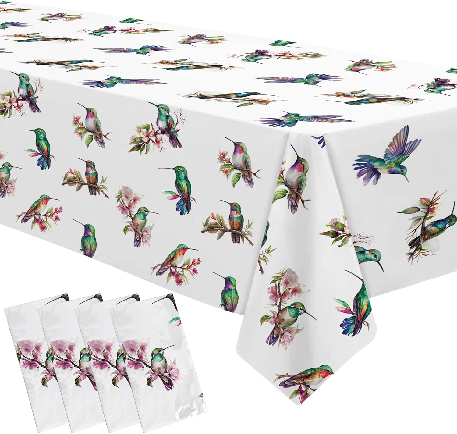 Amazon.com: APOWBLS Hummingbird Birthday Party Decorations Tablecloth ...