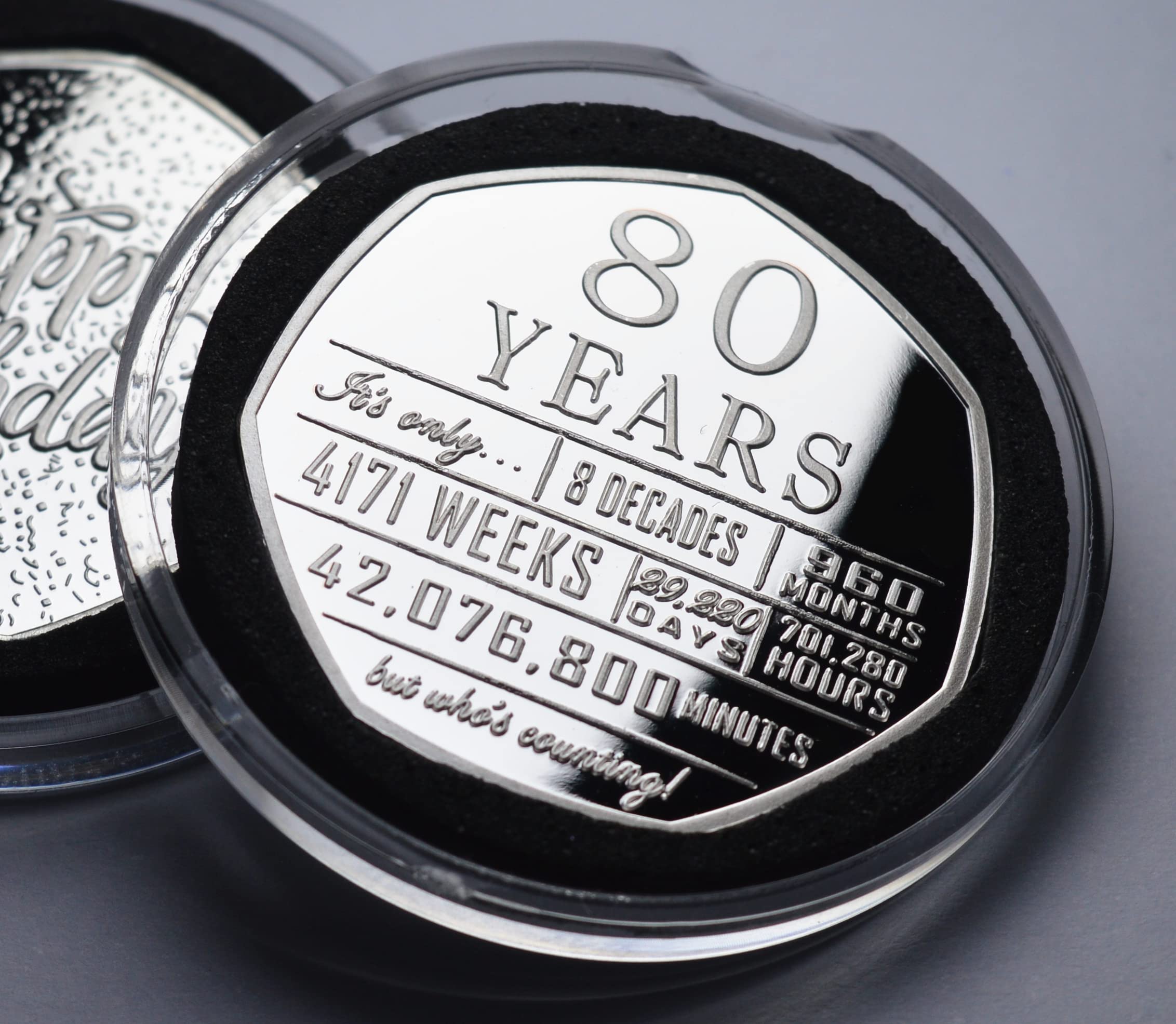 Buy The Commemorative Coin Company 80th Birthday Silver Commemorative ...
