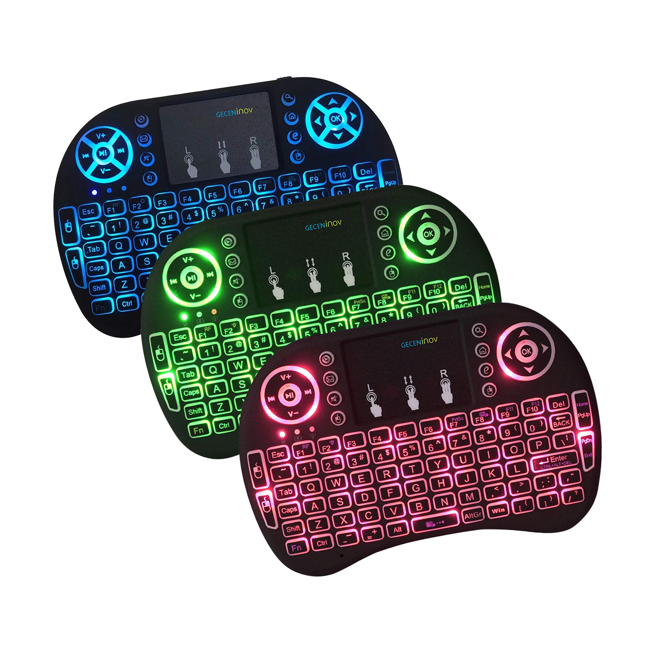 Buy Mini Wireless Keyboard with RGB Backlit, 2.4GHz Wireless Mini ...