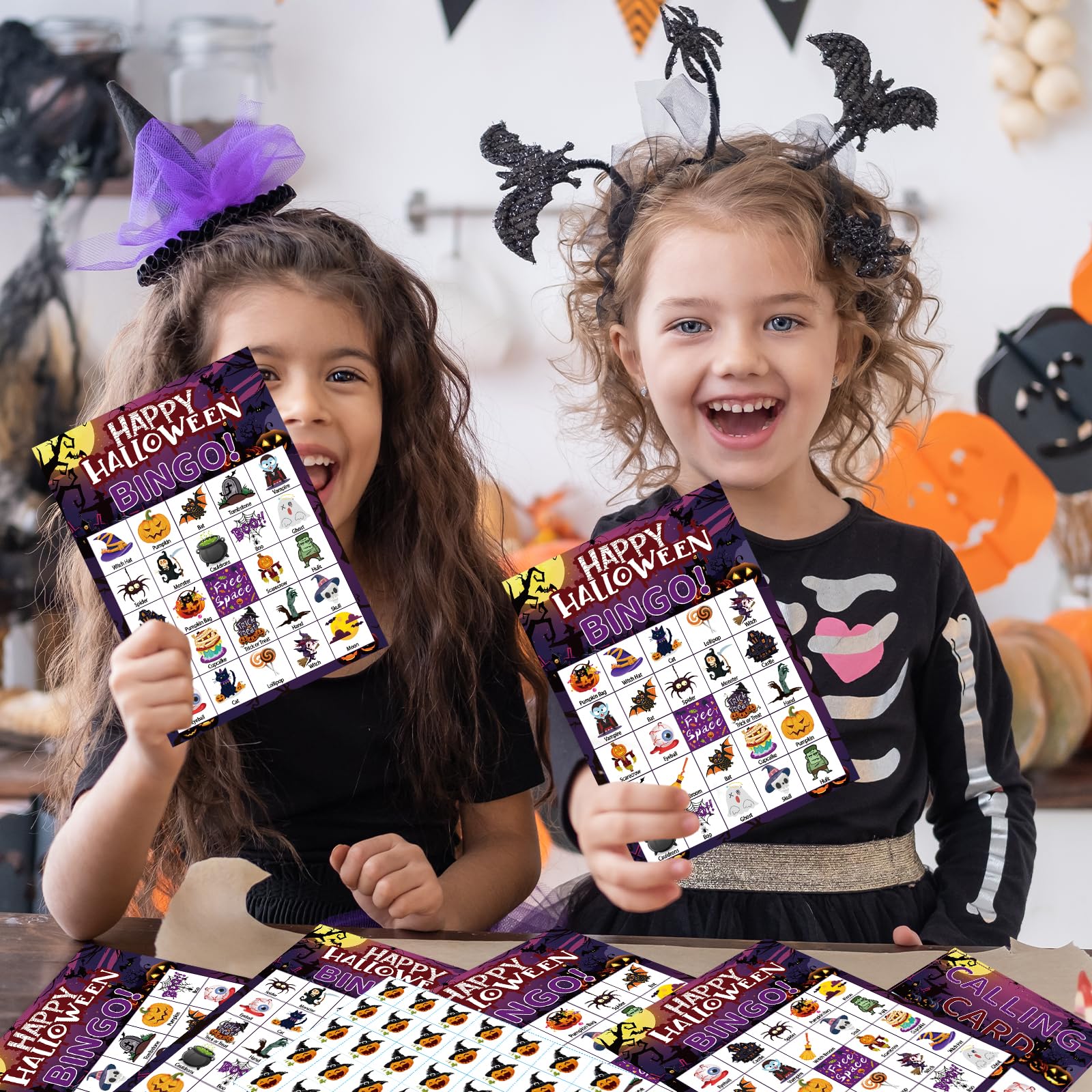 Snapklik.com : Halloween Bingo Game Cards For Adults, 24 Players ...