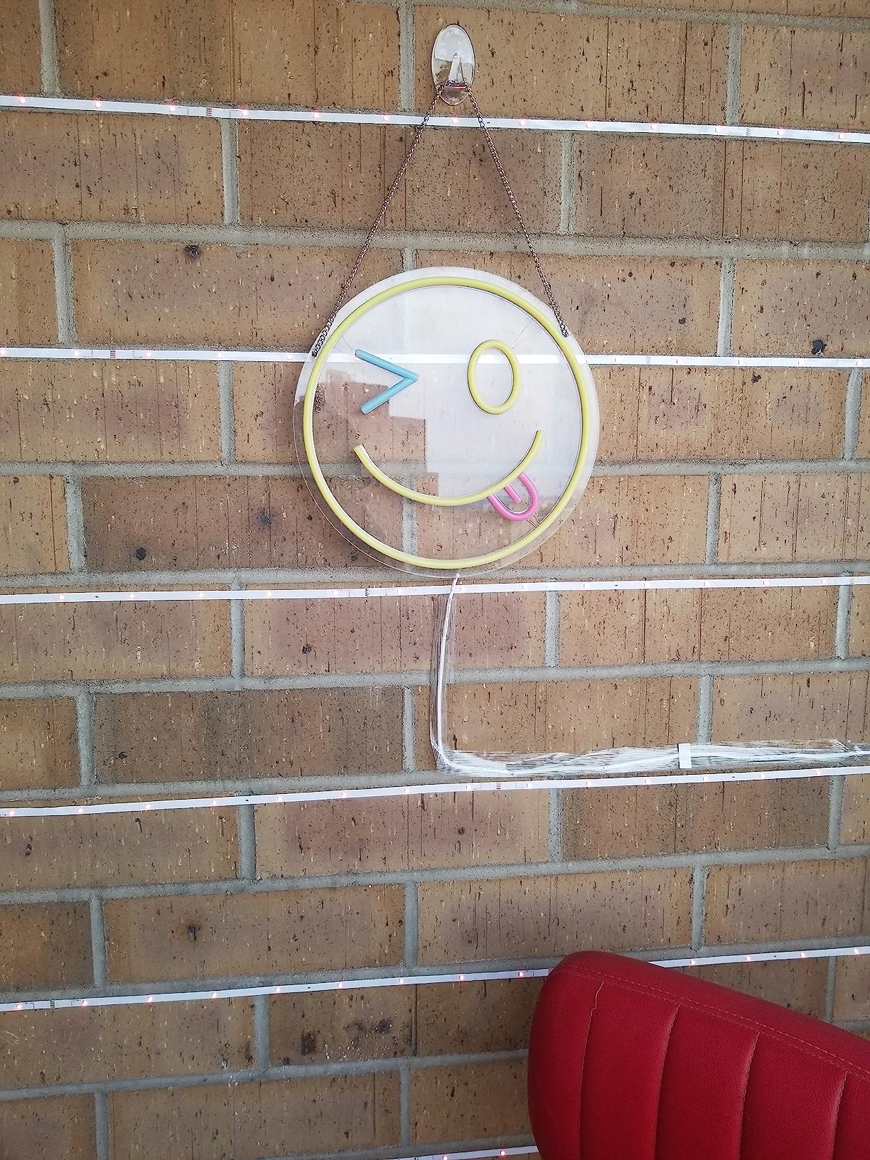 $6/mo - Finance Smiley Face Neon Sign, Smiley Neon Sign for Wall Decor ...