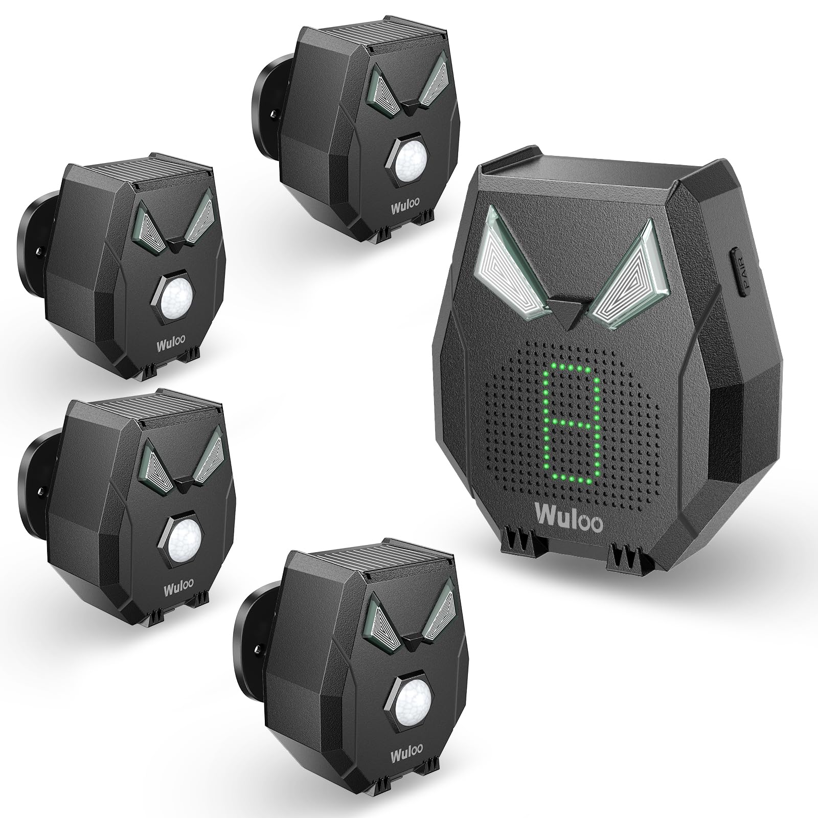 Amazon.com: Solar Driveway Alarm Wireless Outside Weatherproof 1/3 Mile ...