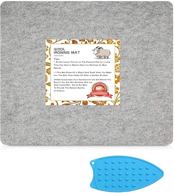 Amazon.com: 13.5x17 Wool Pressing Mat for Quilting,100% Wool Ironing ...