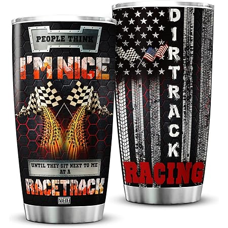 Amazon.com | Onebttl Car Racing Gifts Travel Coffee Mug Tumbler 590ml ...
