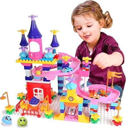 Amazon.com: Castle Building Blocks Set for Toddlers, Creative Large ...