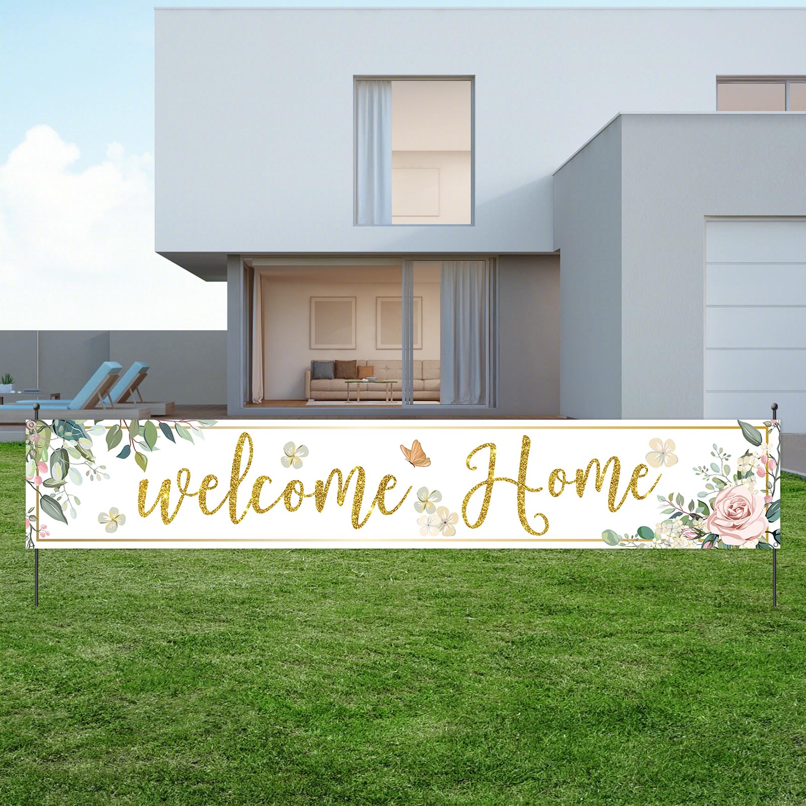 Amazon.com: Welcome Home Banner, Large Welcome Back Family Reunion ...