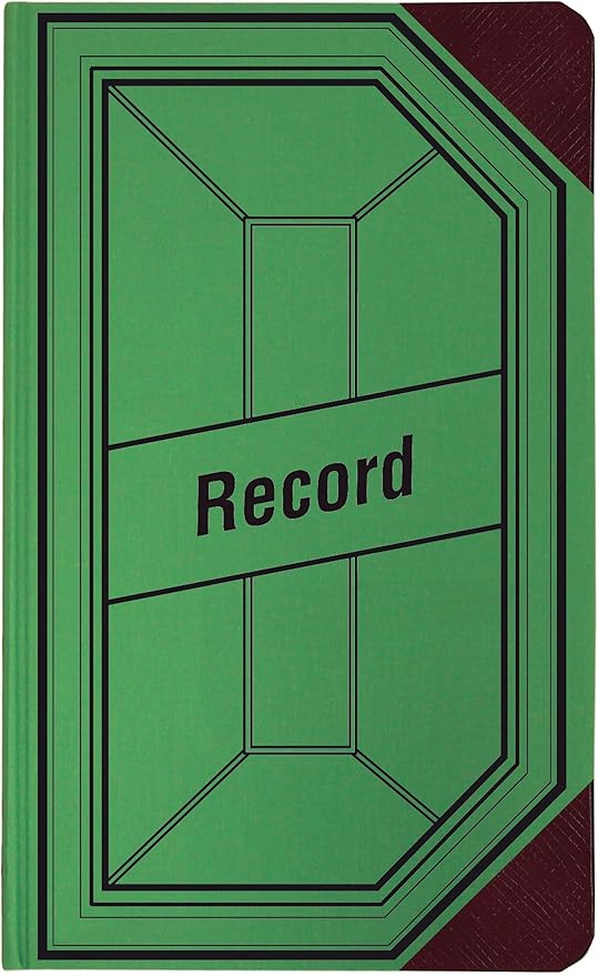 Amazon.com : National Redifrom Record Book, Green Canvas, 9.5 x 6 ...