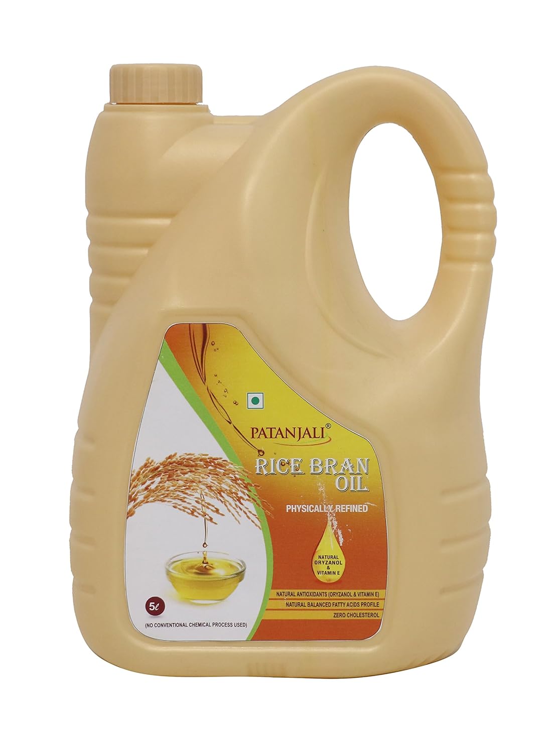 Patanjali Rice Bran Oil Can, 5L : Amazon.in: Grocery & Gourmet Foods