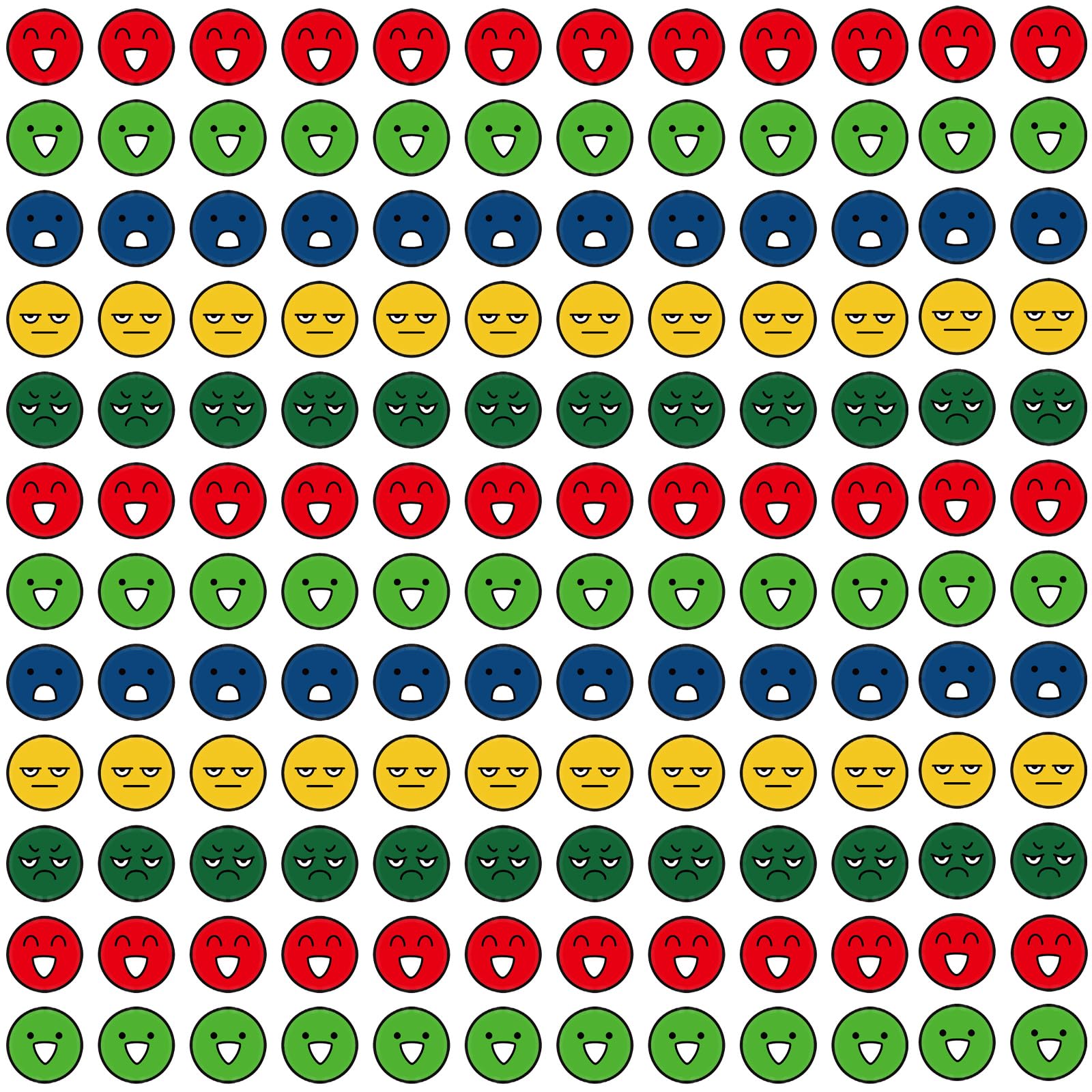 Snapklik.com : 3000 Pcs Small Smile Stickers For Kids Reward, Behavior ...