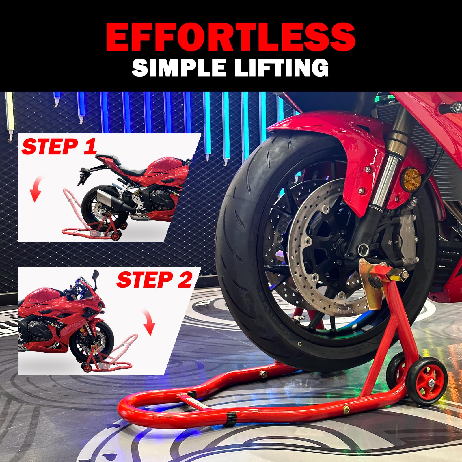 Snapklik.com : Motorcycle Stands Front And Rear, Front Rear Combo Stand ...