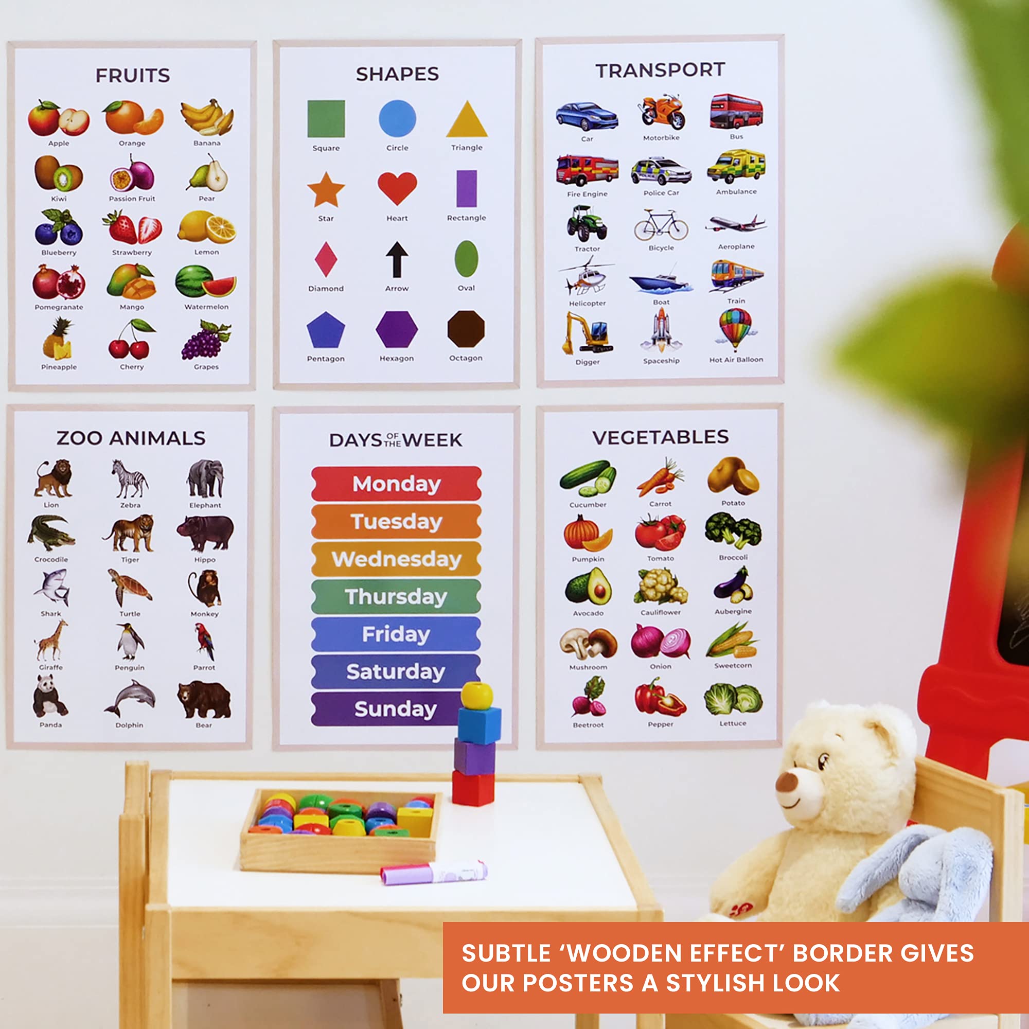 Buy Wonder Tots A3 Educational Posters for Children - Learn Alphabet ...