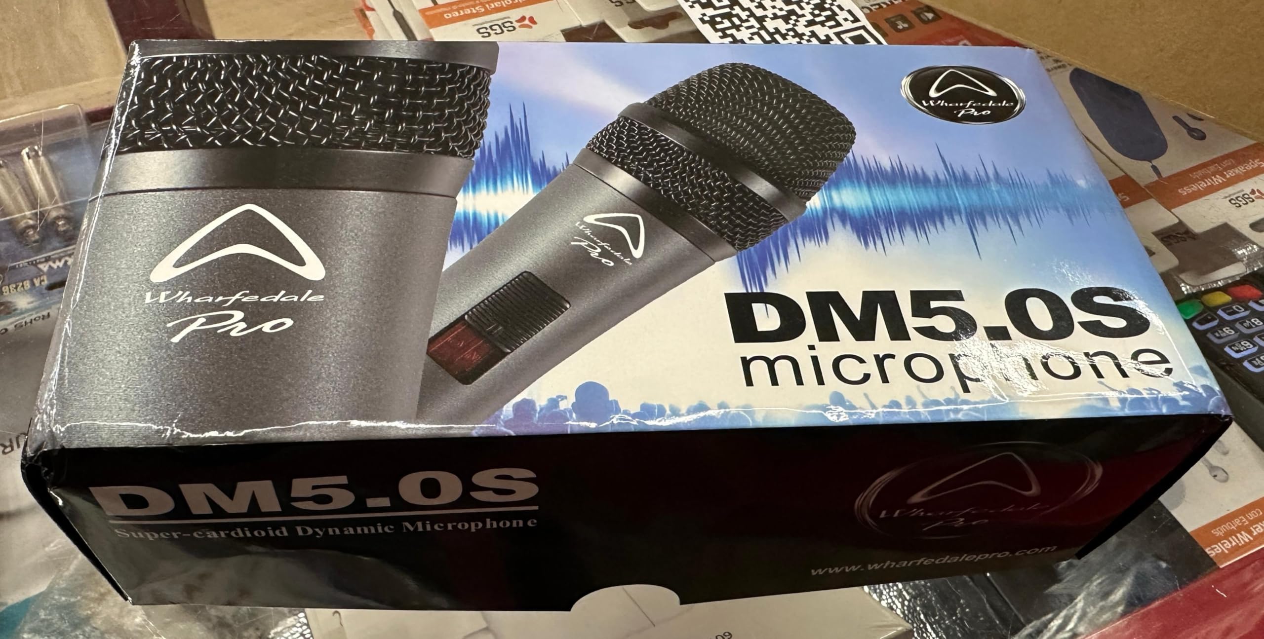 Wharfedale Pro DM5.0S Super Cardioid Dynamic Microphone, Black : Amazon ...