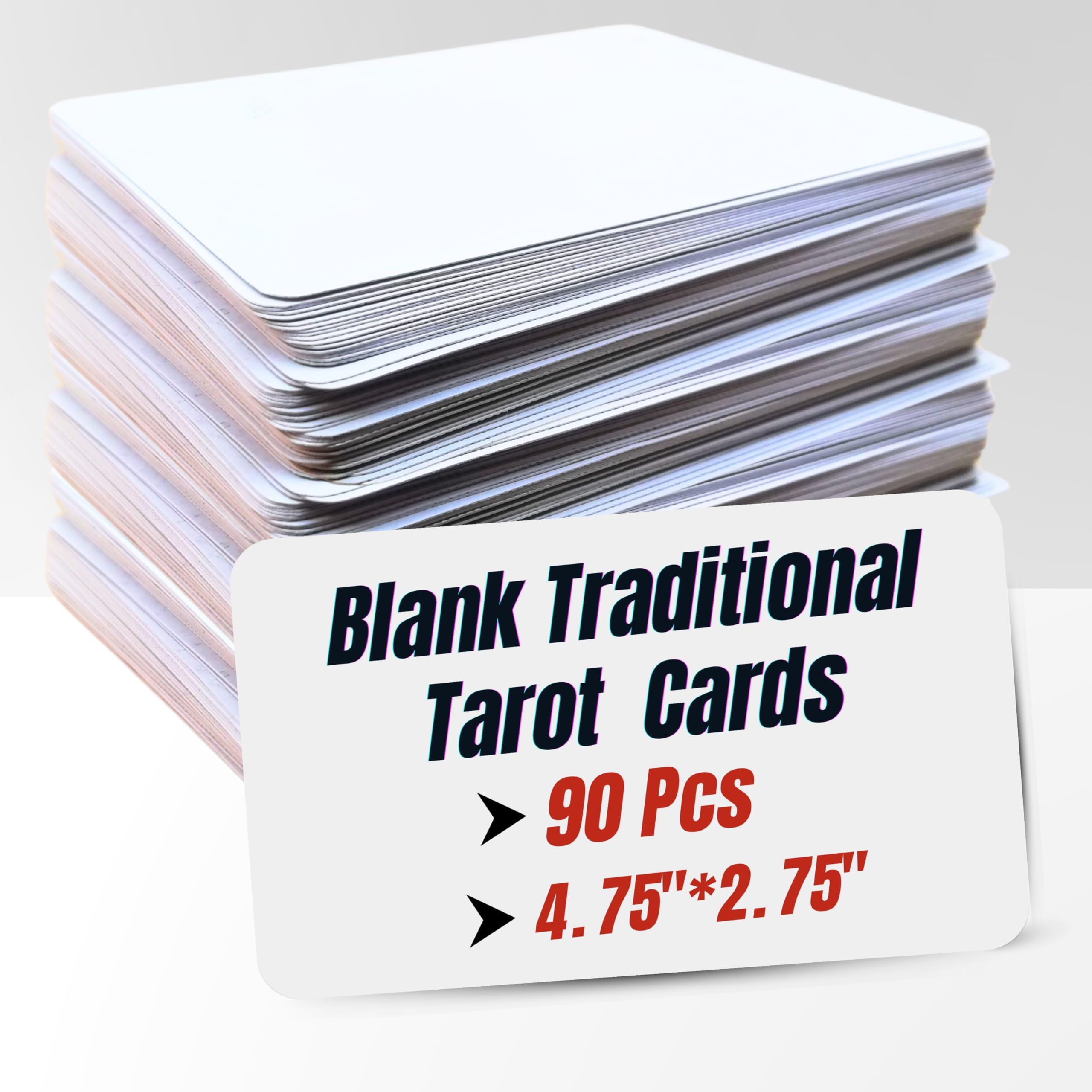 Amazon.com : Blank Tarot Cards to Write on 4.75" X 2.75" - 90 Pcs ...