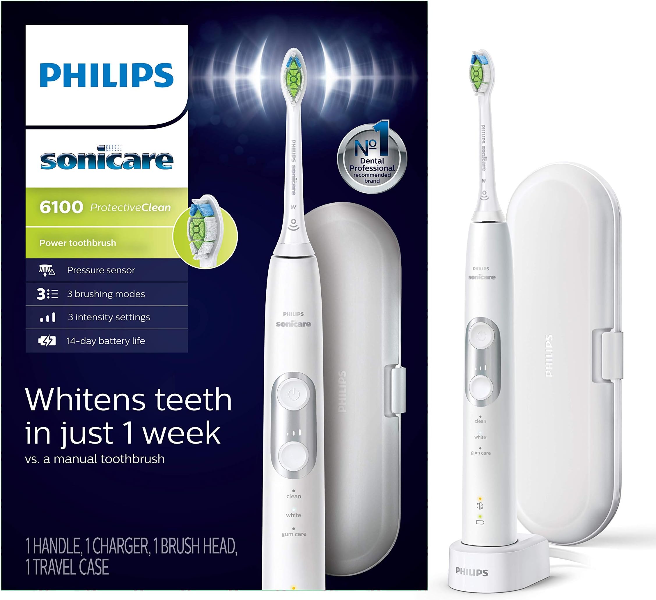Amazon.com : Sonicare Protective Clean Rechargeable Toothbrushes 2 ...