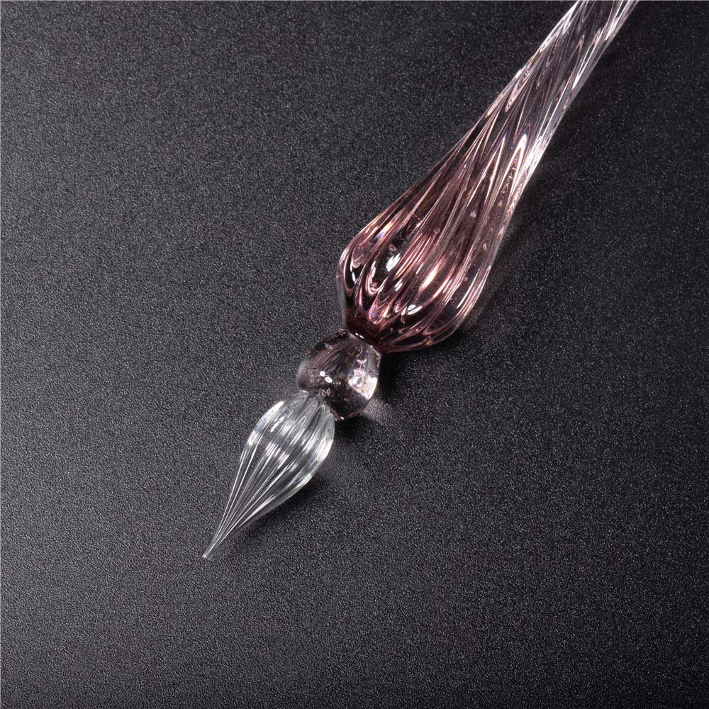 Snapklik.com : Molshine Handmade Glass Dip Pen Crystal Calligraphy Pen ...