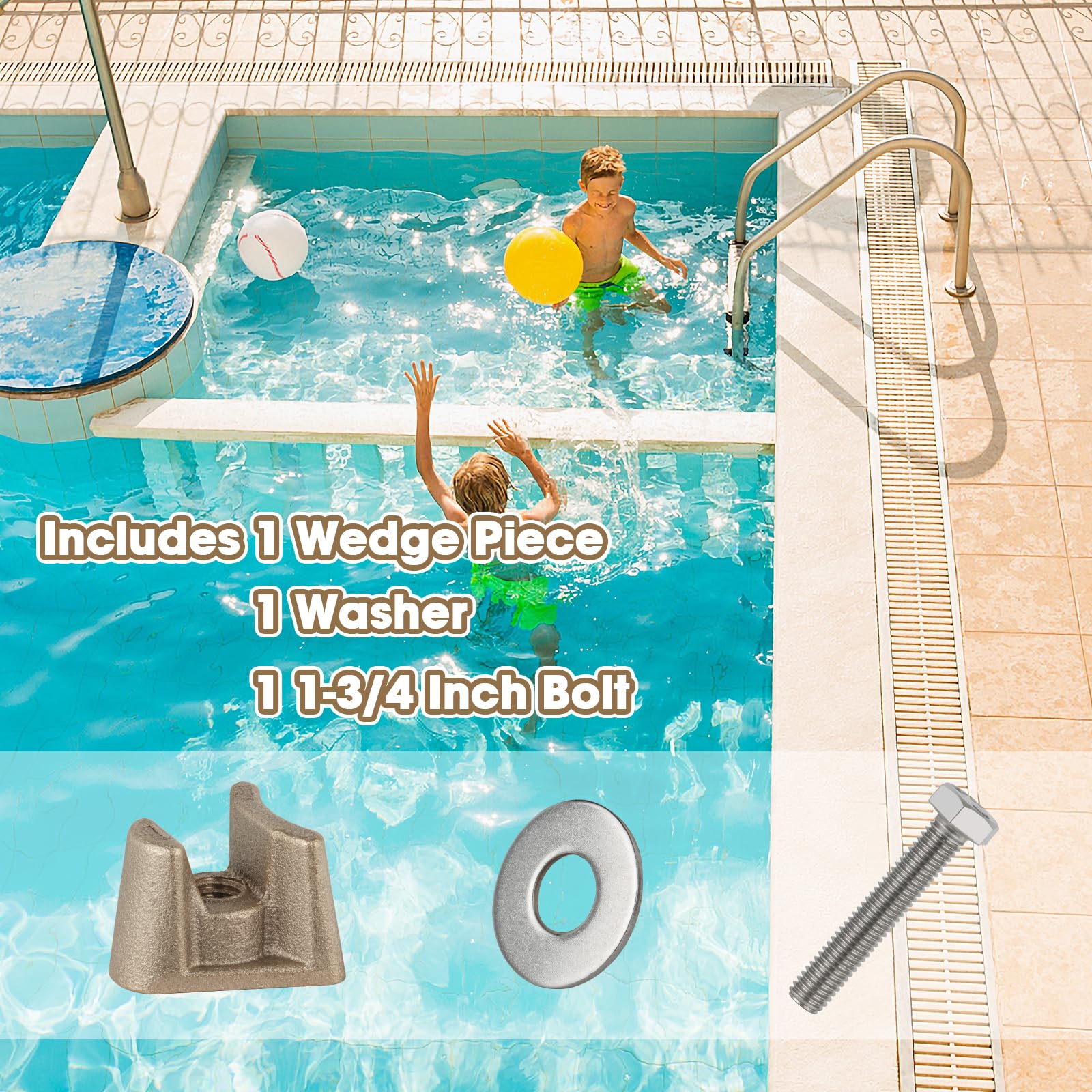 Snapklik.com : Inground Pool Ladder Anchors PW-4C 4" Pool Ladder Anchor ...