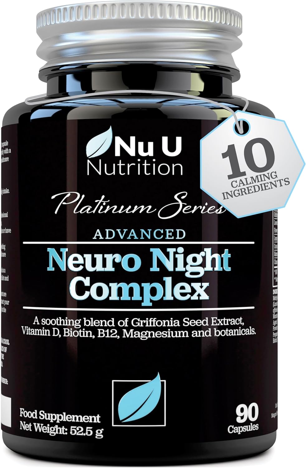 Neuro Night Sleeping Aid with Griffonia Seed Extract - 90 Vegetarian ...