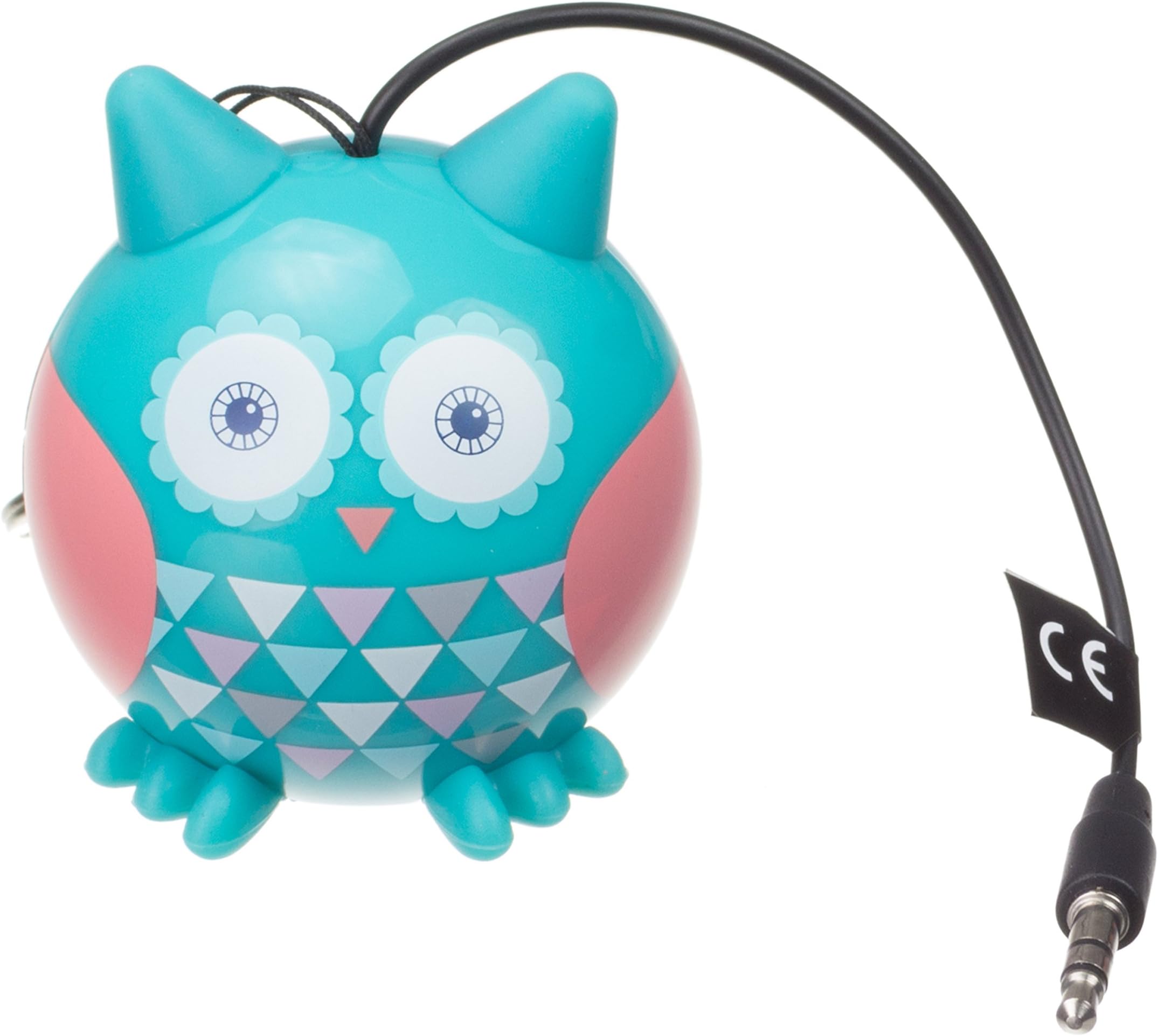 KitSound Mini Buddy Owl Speaker Compatible with iPod, iPad 2/3/4/Mini ...