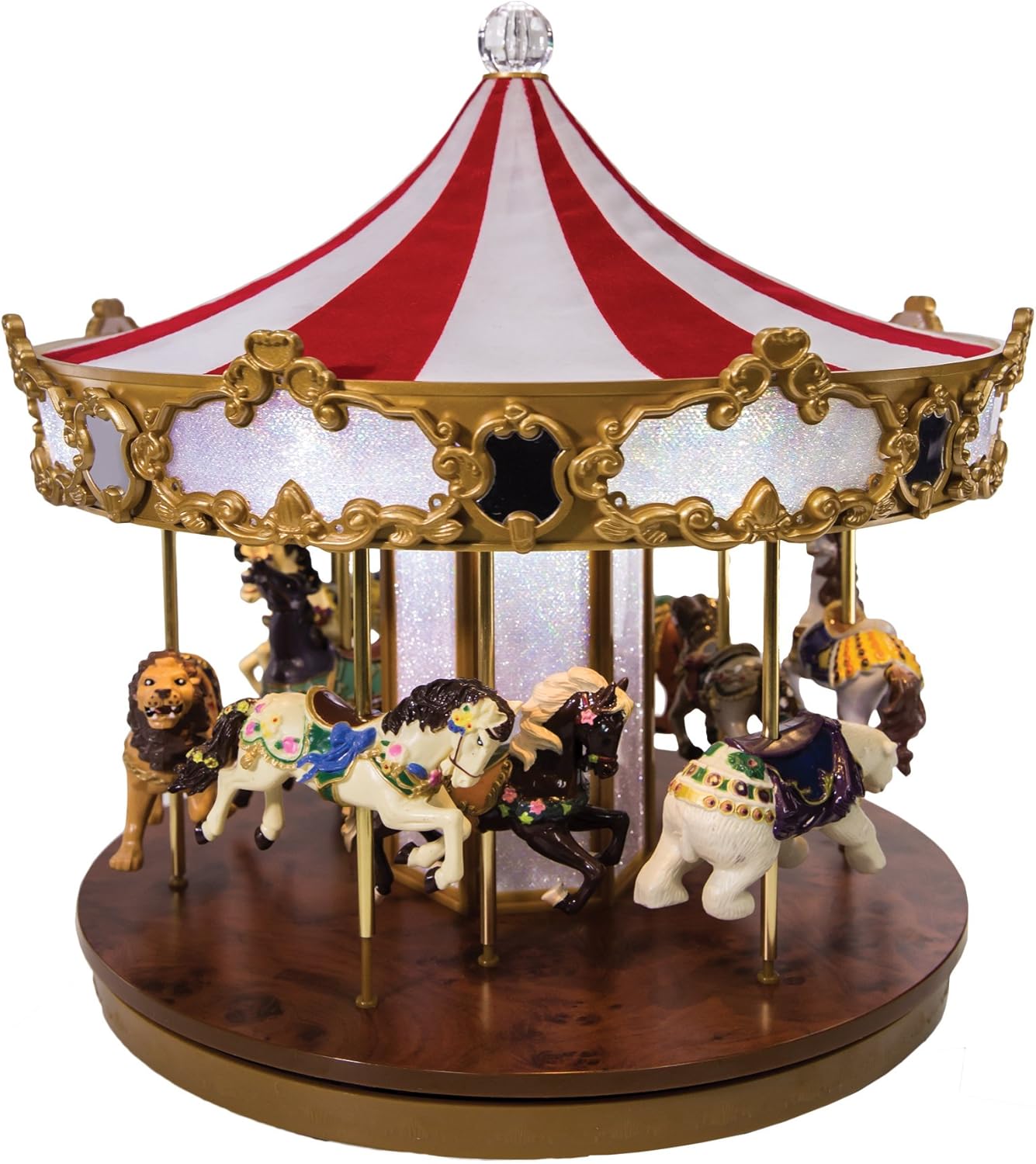 Amazon.com: Mr. Christmas Shimmering Grand Carousel Music Box with 30 ...