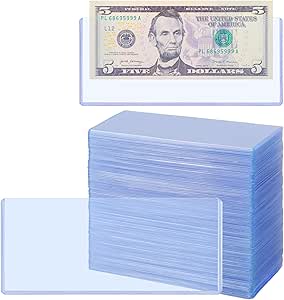 Amazon.com: Uncle Paul 100PCS Banknotes Top-Insert Holders - Currency ...