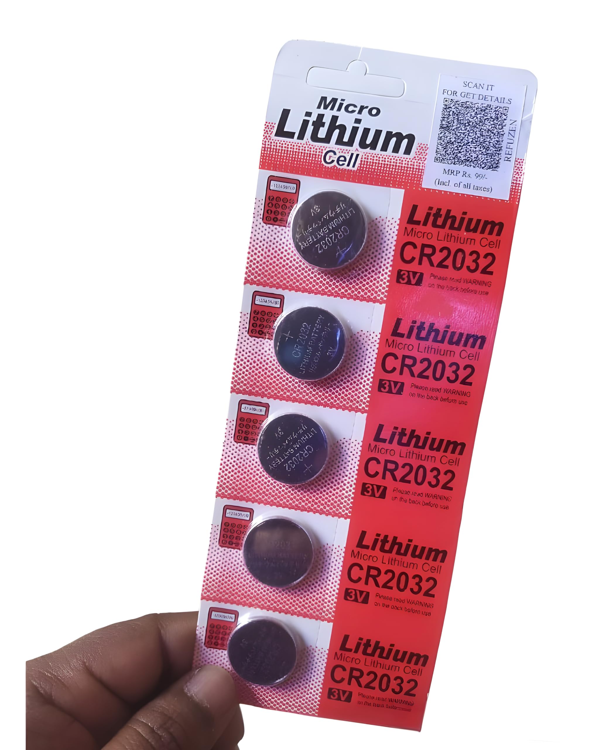 Buy Refuzen Cmos 2032 Micro Lithium Cell Cr2032 3V Coin Cmos Battery ...