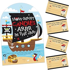 Amazon.com: Big Dot of Happiness Pirate Ship Adventures - How Many ...