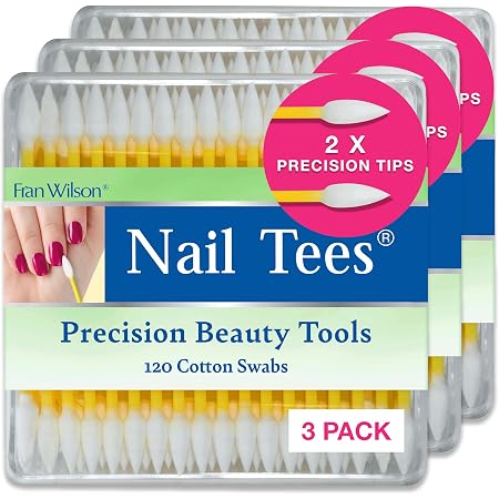 Amazon.com : Fran Wilson NAIL TEES COTTON TIPS 120 Count (6 PACK) - The ...