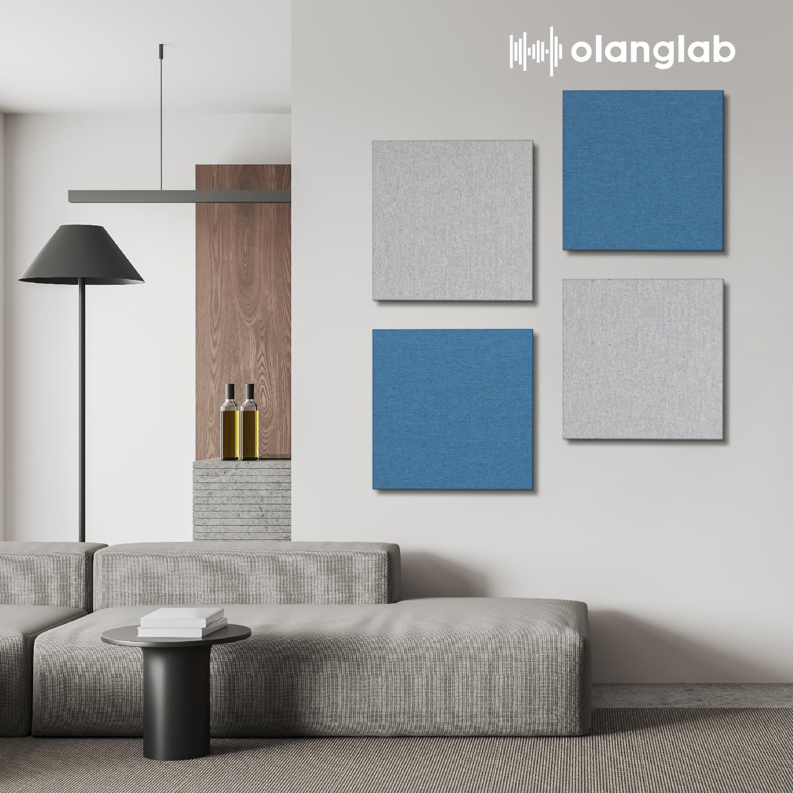 Snapklik.com : Olanglab Fiberglass Acoustic Wall Panels 24x24 2 Pack