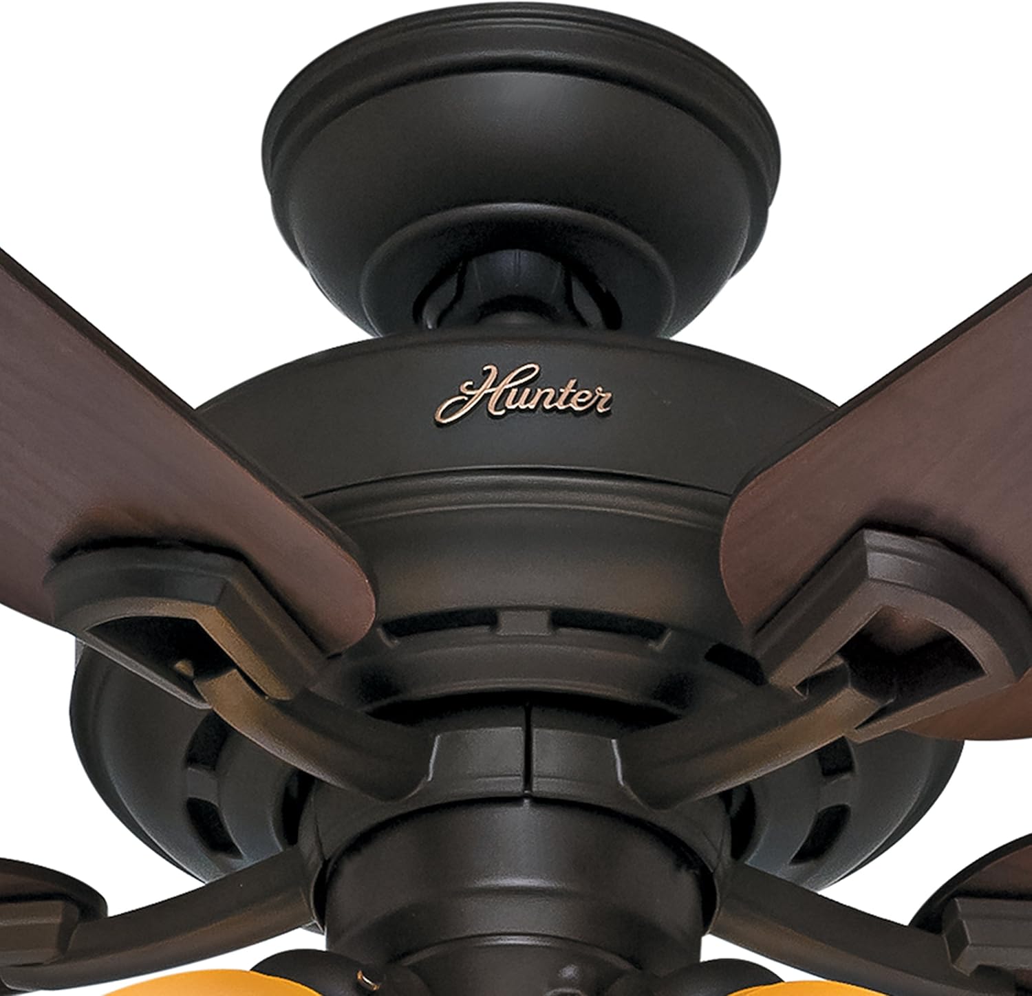 Hunter Fan 52 inch New Bronze Ceiling Fan with Light Kit and Remote ...