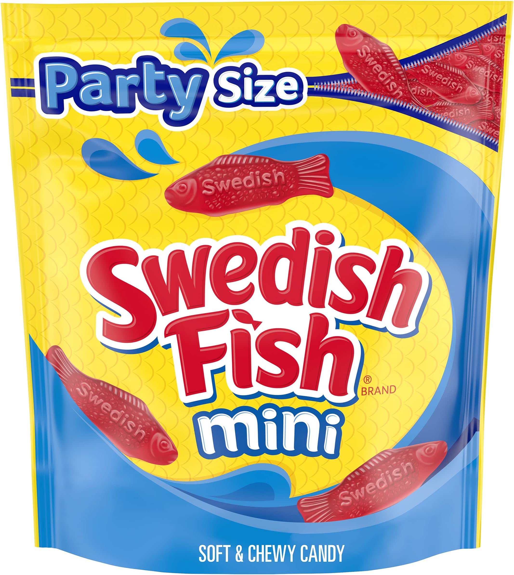Amazon.com : SWEDISH FISH Mini Soft & Chewy Candy, Family Size, 1.8 lb ...