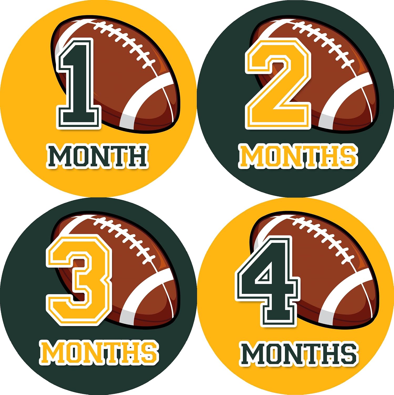 Amazon.com: Months in Motion Baby Milestone Stickers - First Year ...
