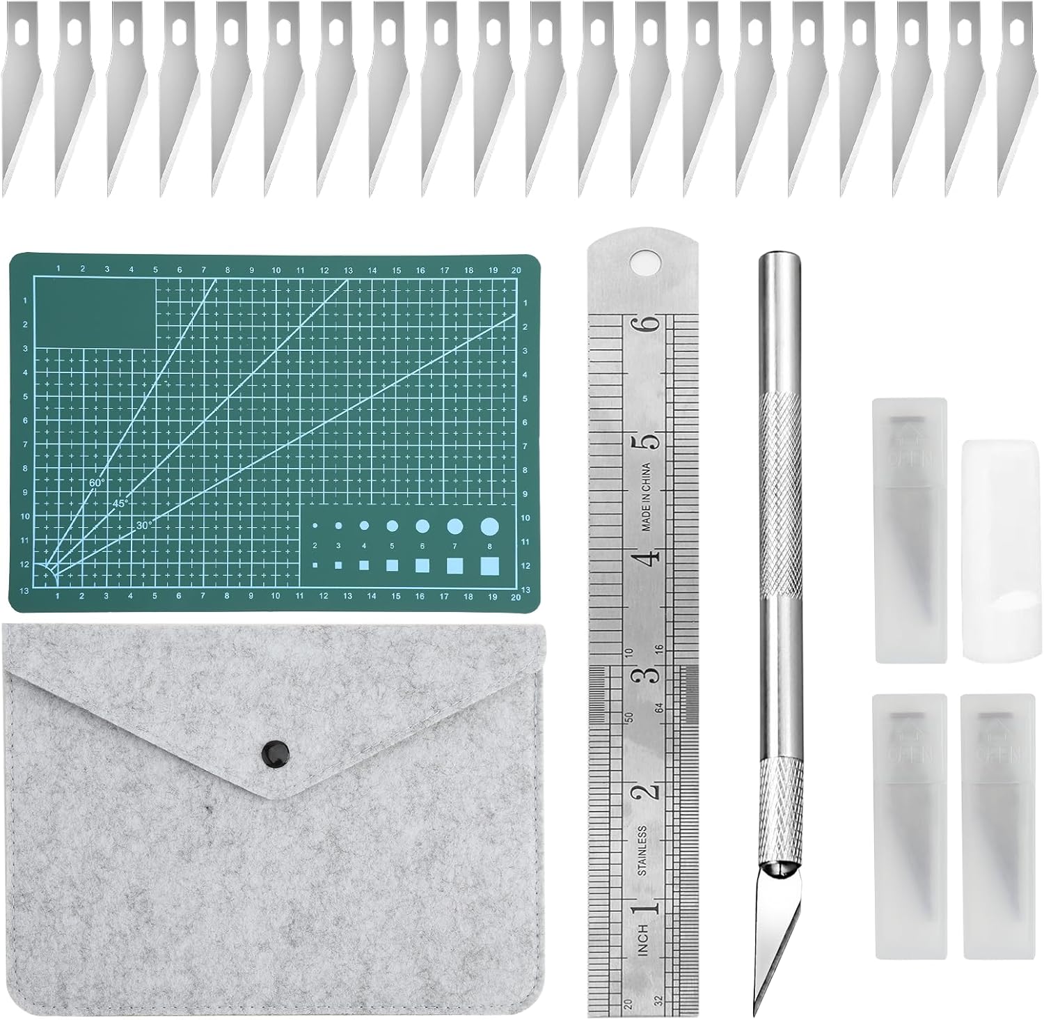 Precision Carving Craft Hobby Knife Set, 24 Pcs Exacto Carving Hobby ...