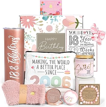 Amazon.com | 18th Birthday Gifts for Girls, Gifts for 18 Year Old Girl ...