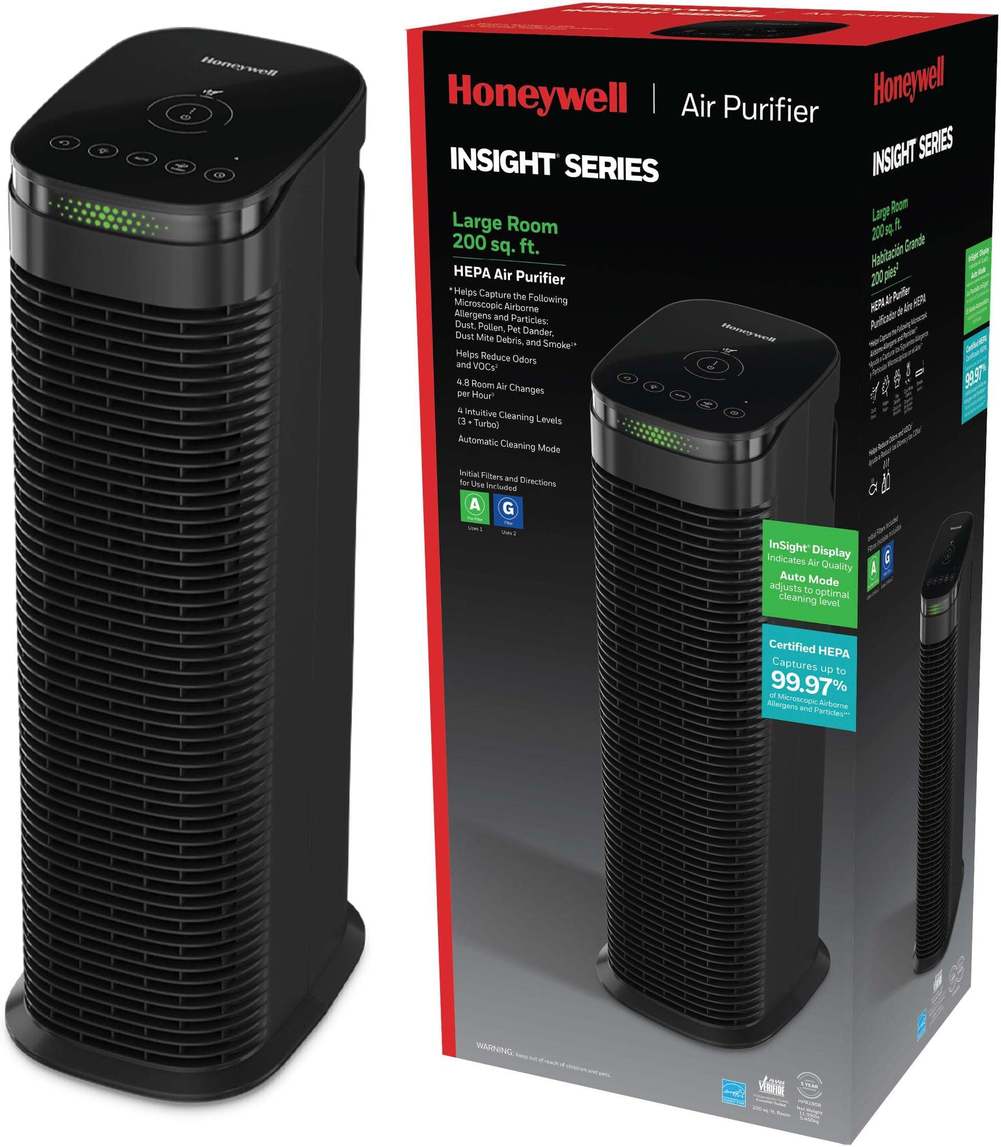 Amazon.com: Ionic Pro Turbo (TA550) Ionic Air Purifier Tower for Home ...