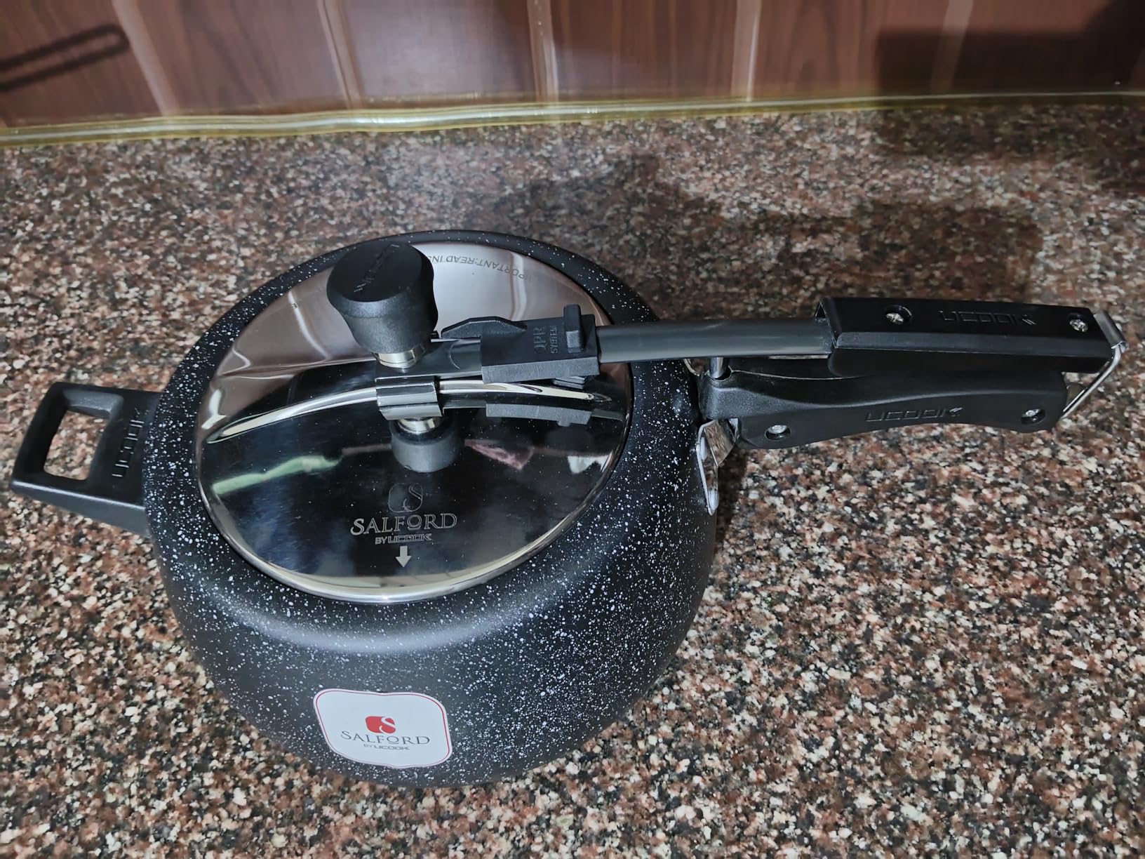 Buy SALFORD by UCOOK Ceramic Pressure Cooker Inner Lid Bulging Shaped I ...