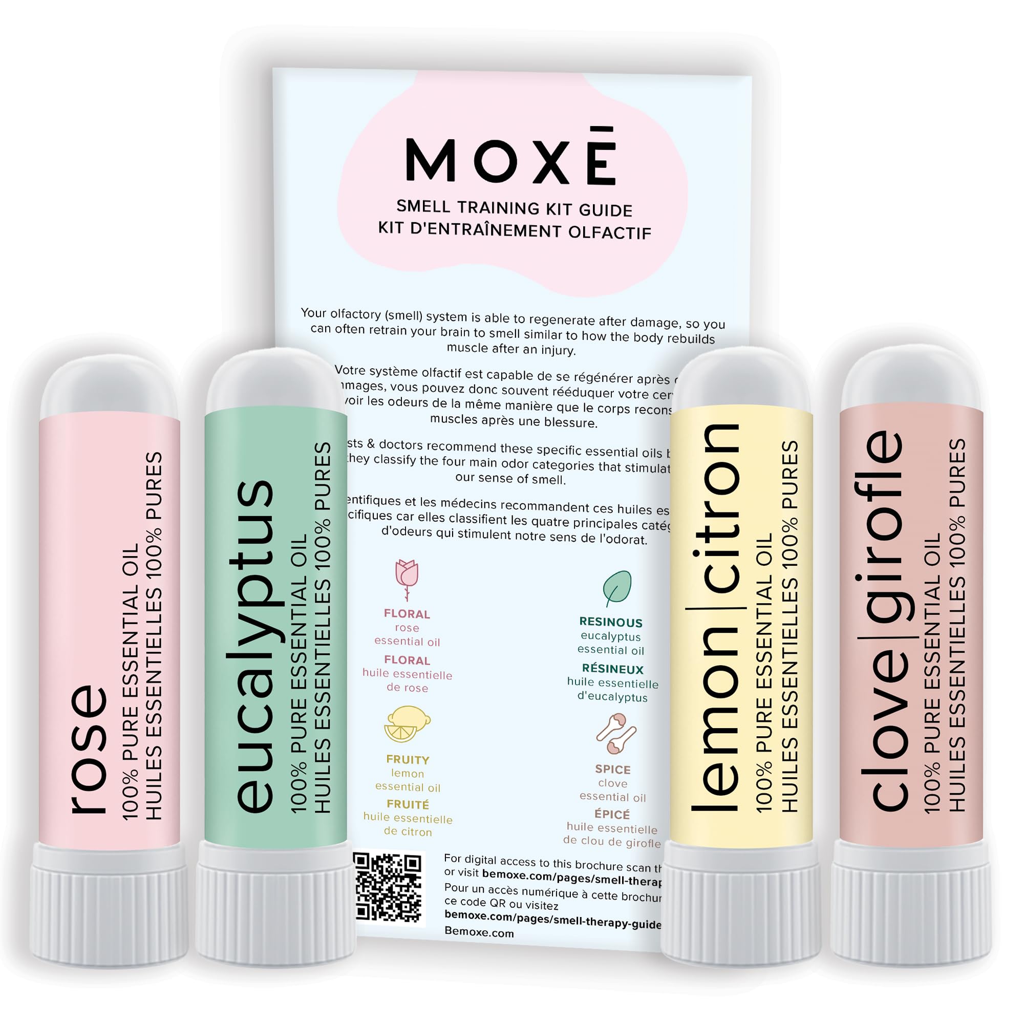 MOXĒ Smell Training Kit, 4 Essential Oils, Olfactory Regeneration ...