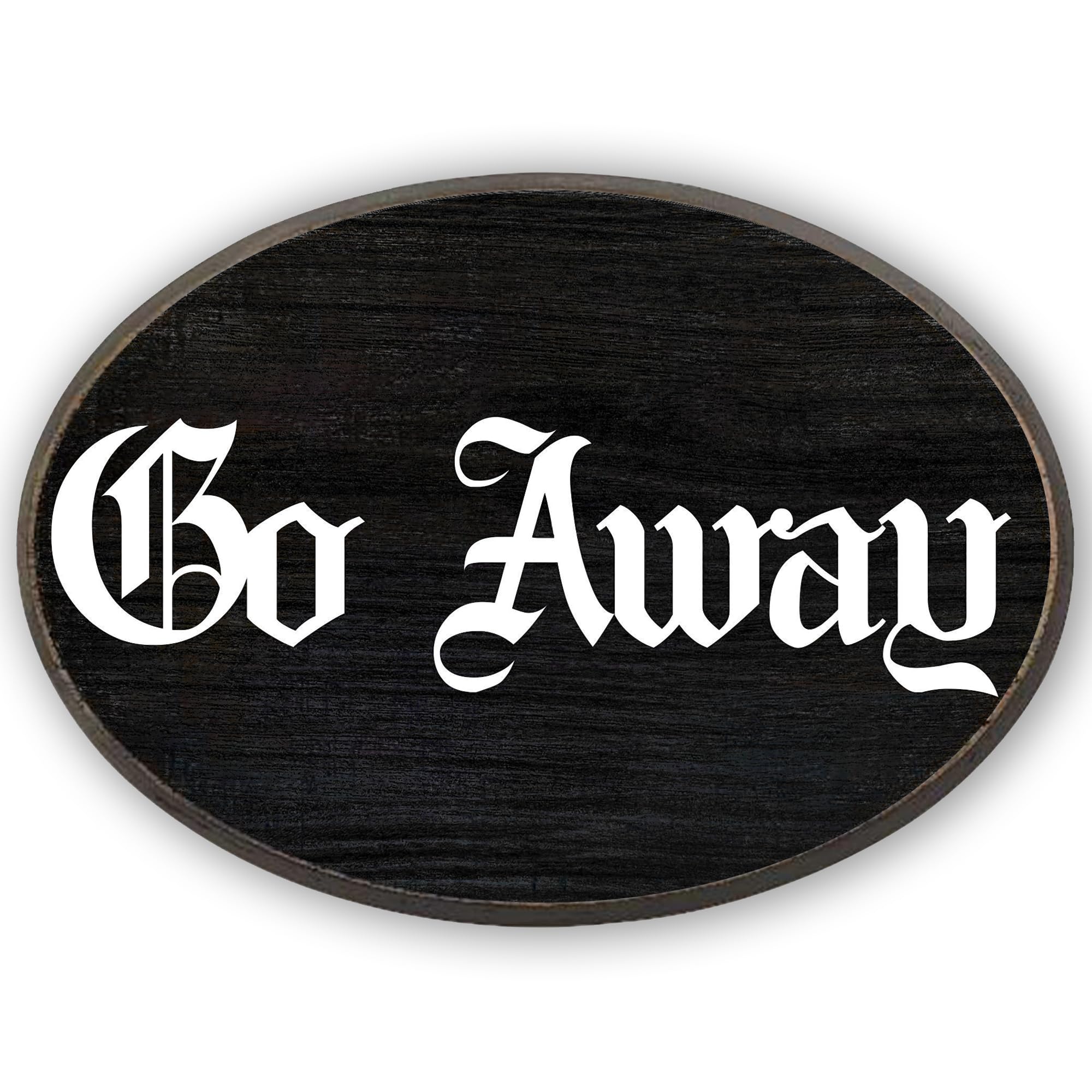 Amazon.com: 5"X7" Oval Gothic Nature Pine Wood Sign With Metal Hook On ...