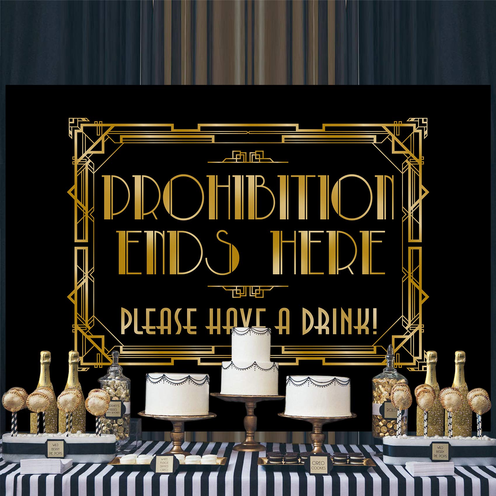 Prohibition Theme Party Amazon.com: Cheers Everyone: 16x20 Unframed