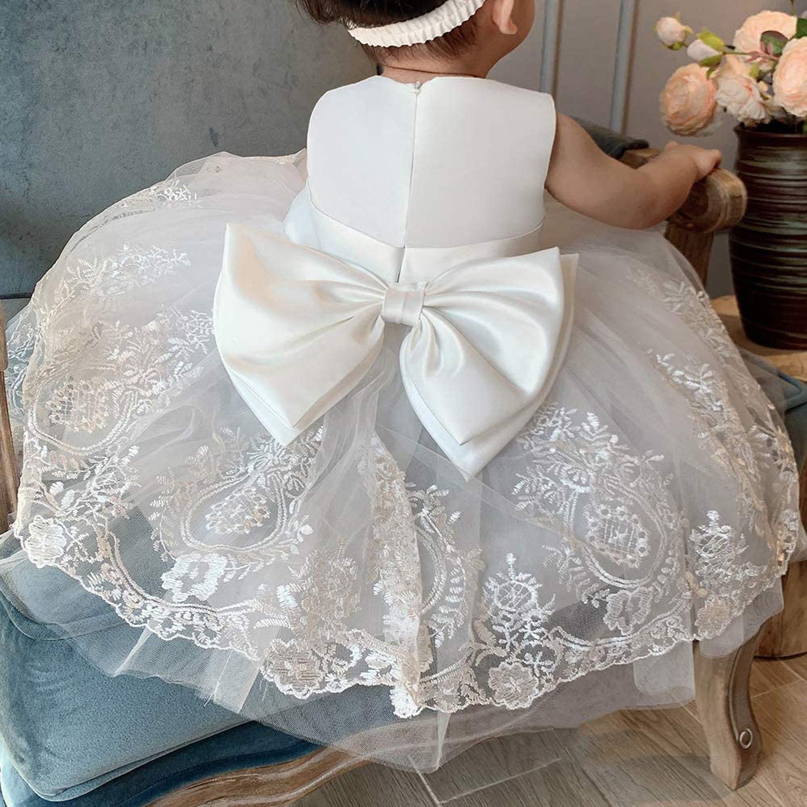 Modern Baptism Dress For Baby Girl