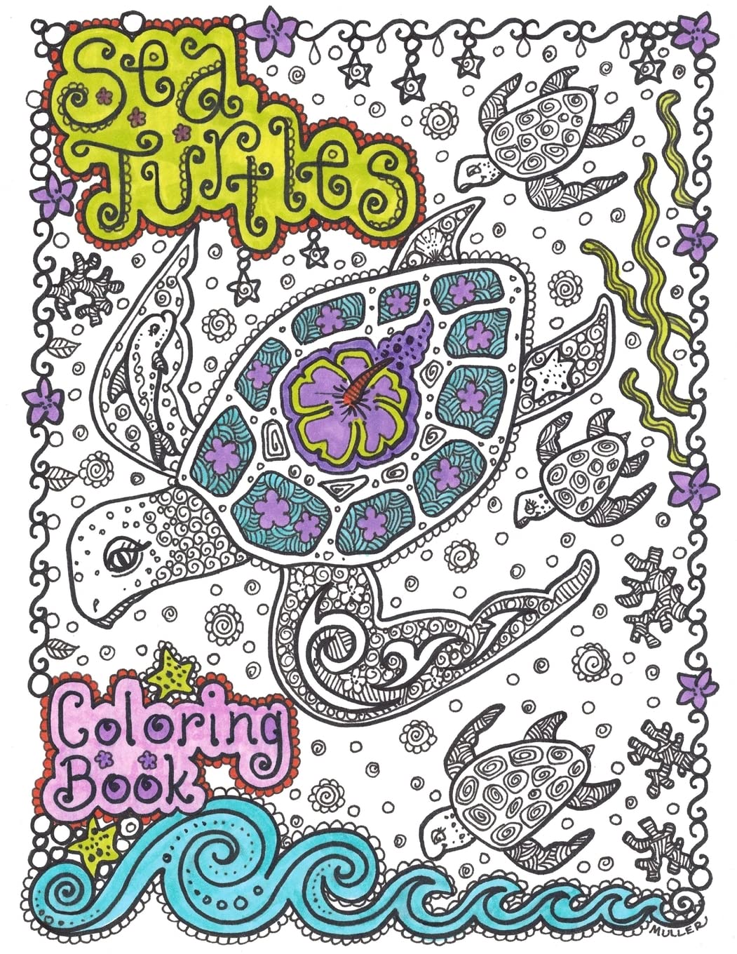 Amazon.com: Sea Turtles Coloring Book: Sea Turtles: 9781539160151 ...