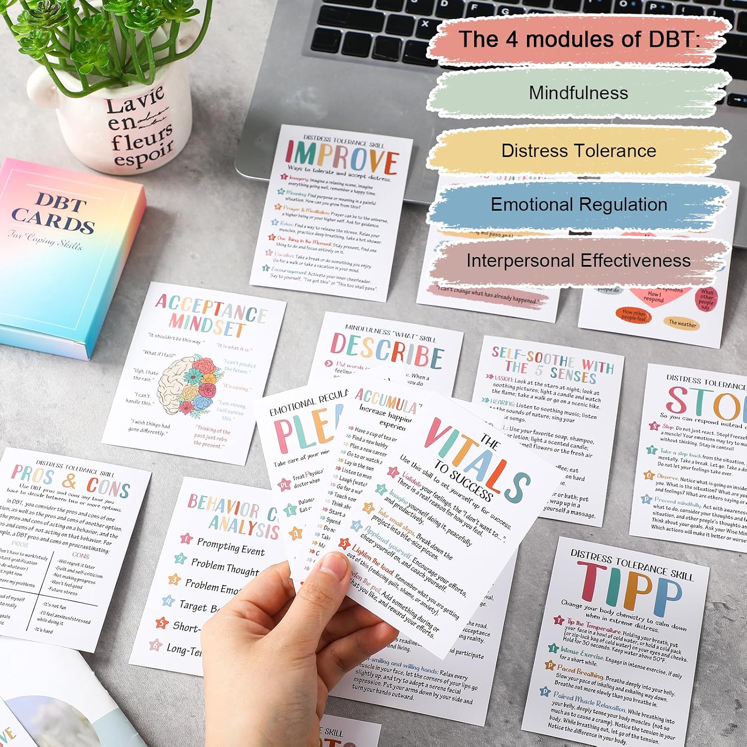Marspark 48 Pcs DBT Flashcards - Dialectical Philippines | Ubuy