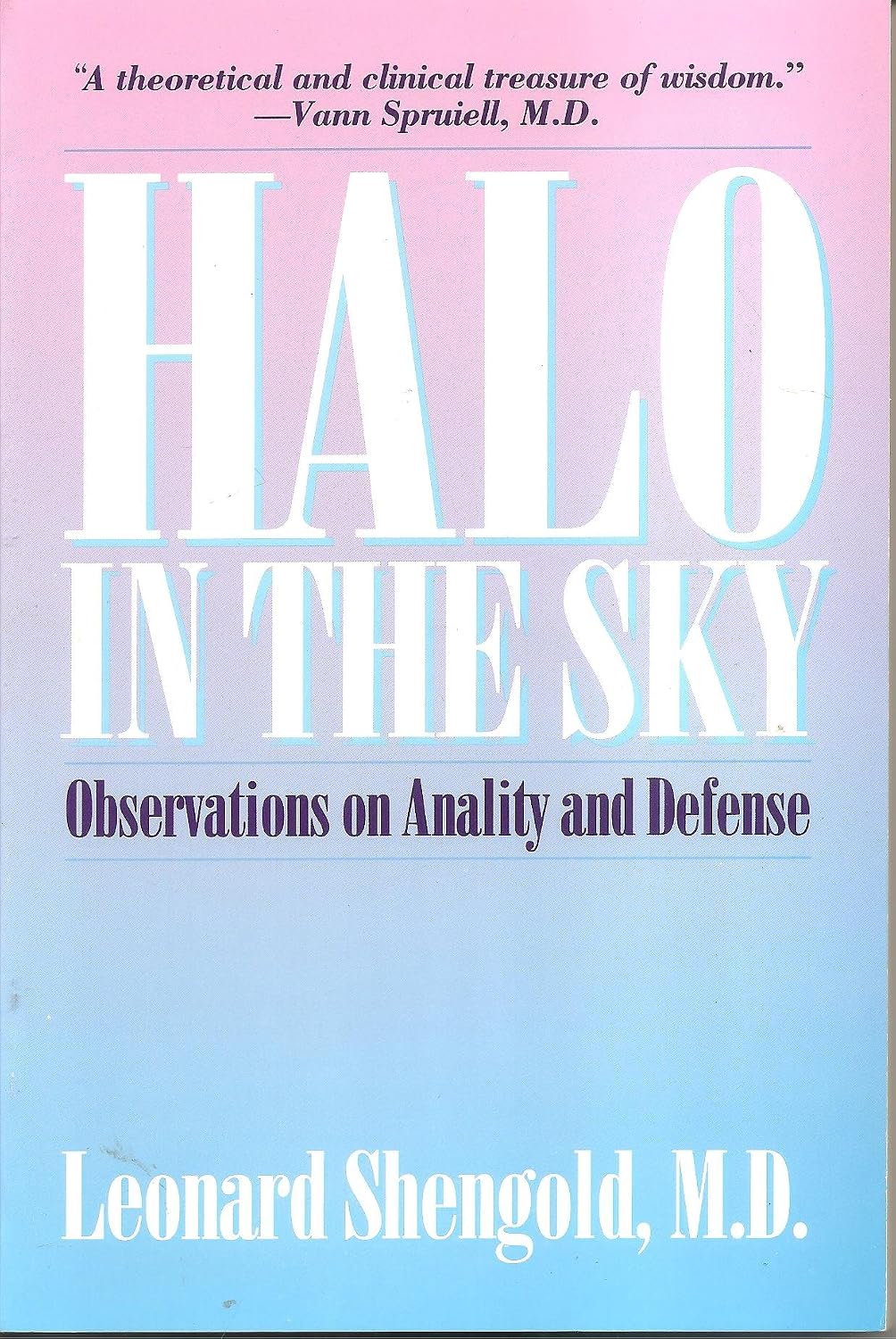 Buy Halo in the Sky – Observations on Anality & Defense: Observations ...