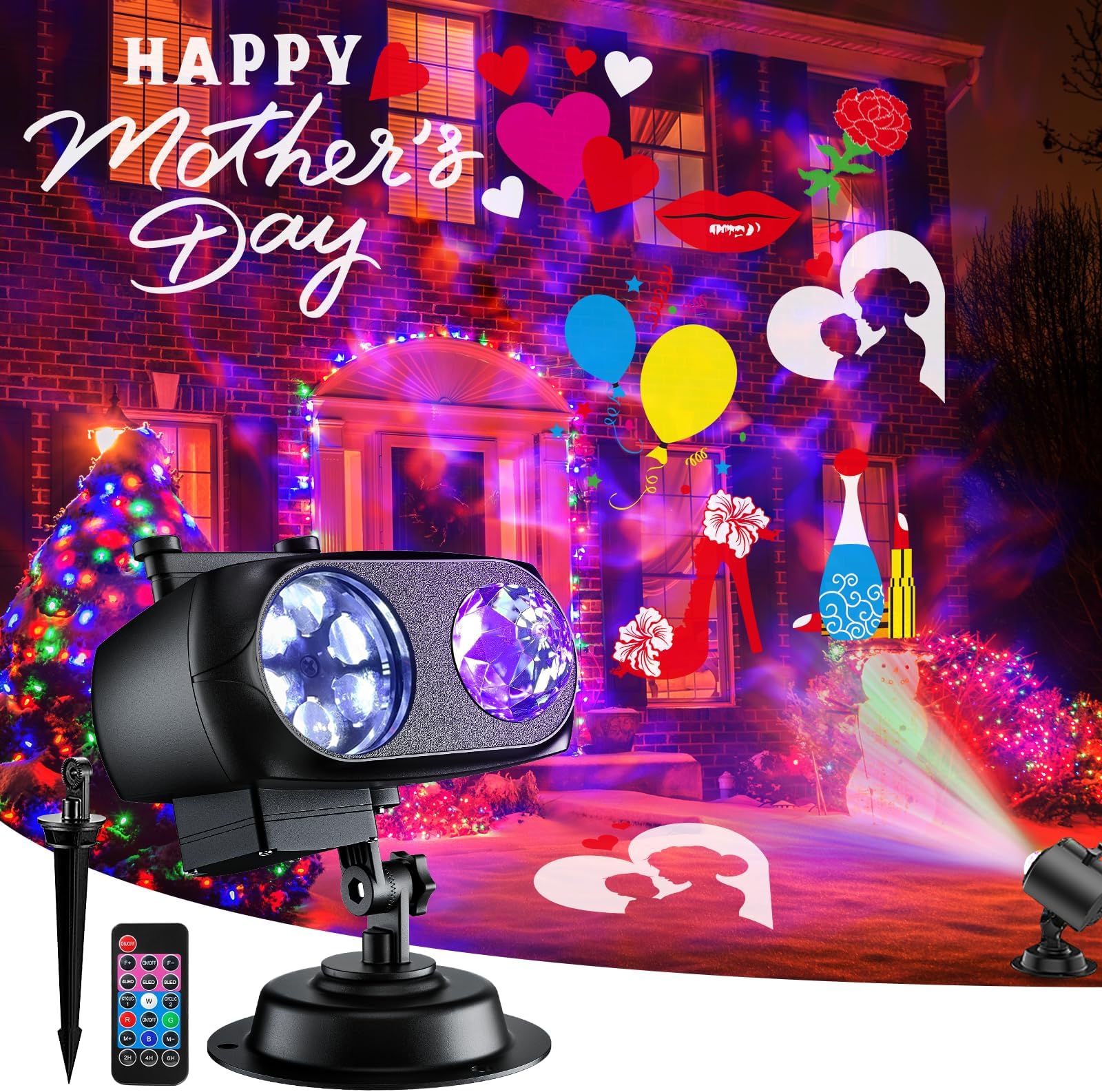 Amazon.com: FLITI Mothers Day Projector Lights 2024 Upgrade, Mother's ...